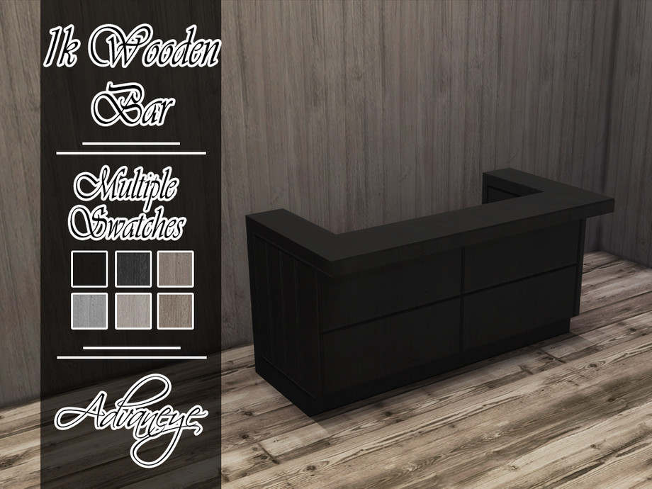 The Sims Resource | 1K Wooden Bar