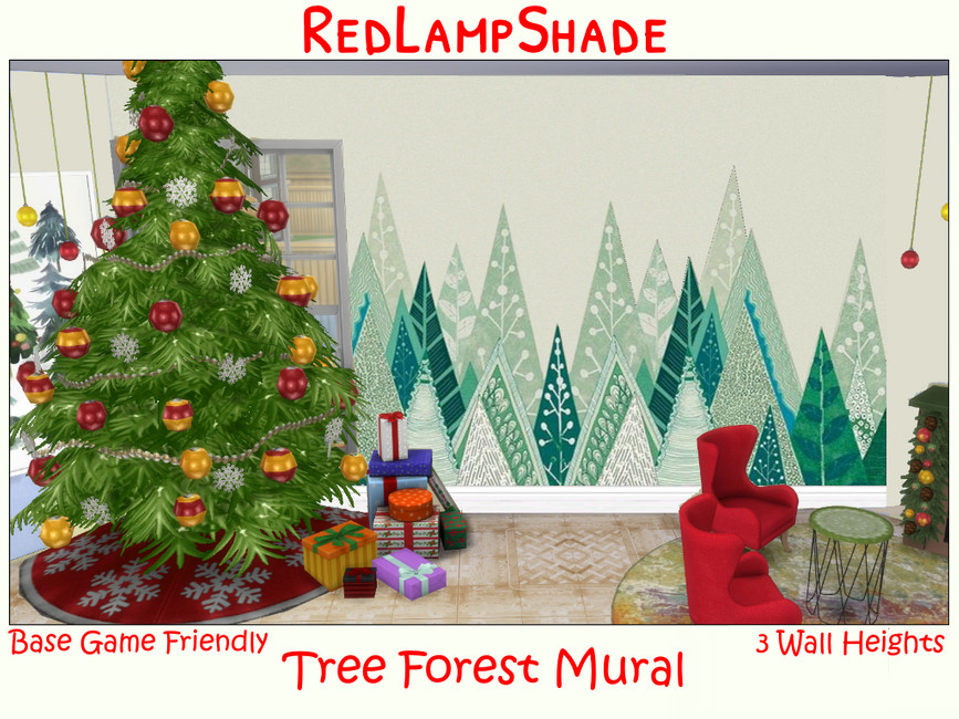 The Sims Resource - Tree Forest Mural