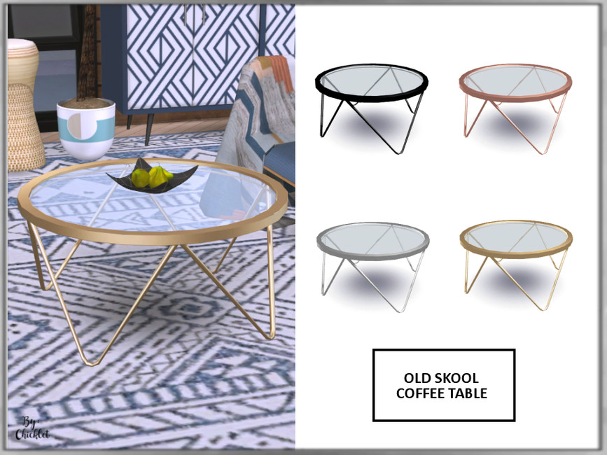 The Sims Resource - Old Skool Coffee Table