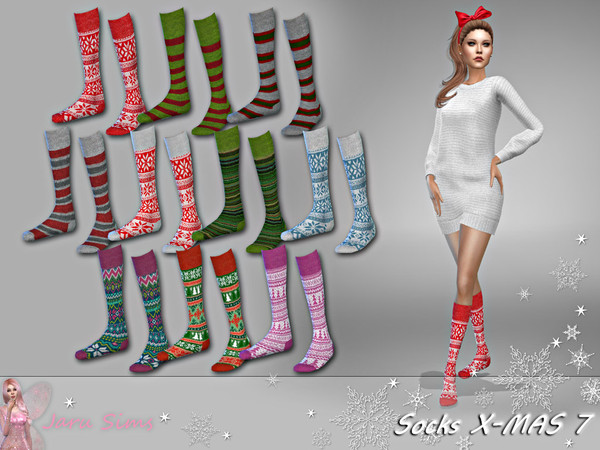 The Sims Resource | Socks X-MAS 7 - RECOLOR