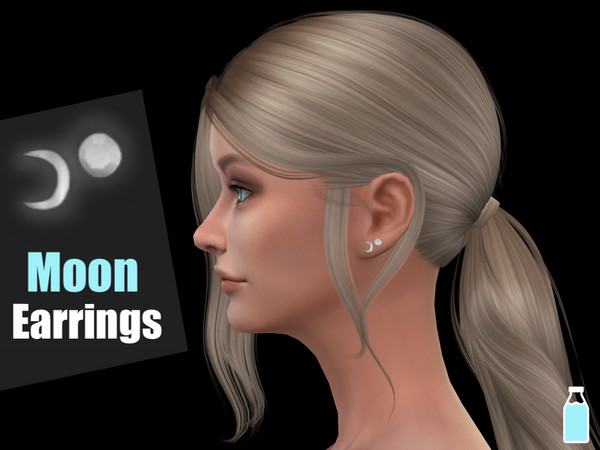 The Sims Resource | Moon Earrings