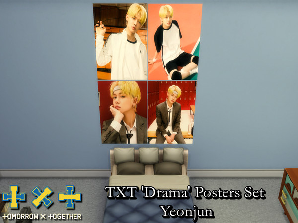 The Sims Resource | TXT Drama Posters Set 2 (Yeonjun) - REQUIRES MESH