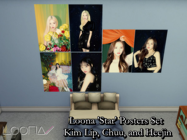 The Sims Resource - Loona Star Posters Set 2 - REQUIRES MESH