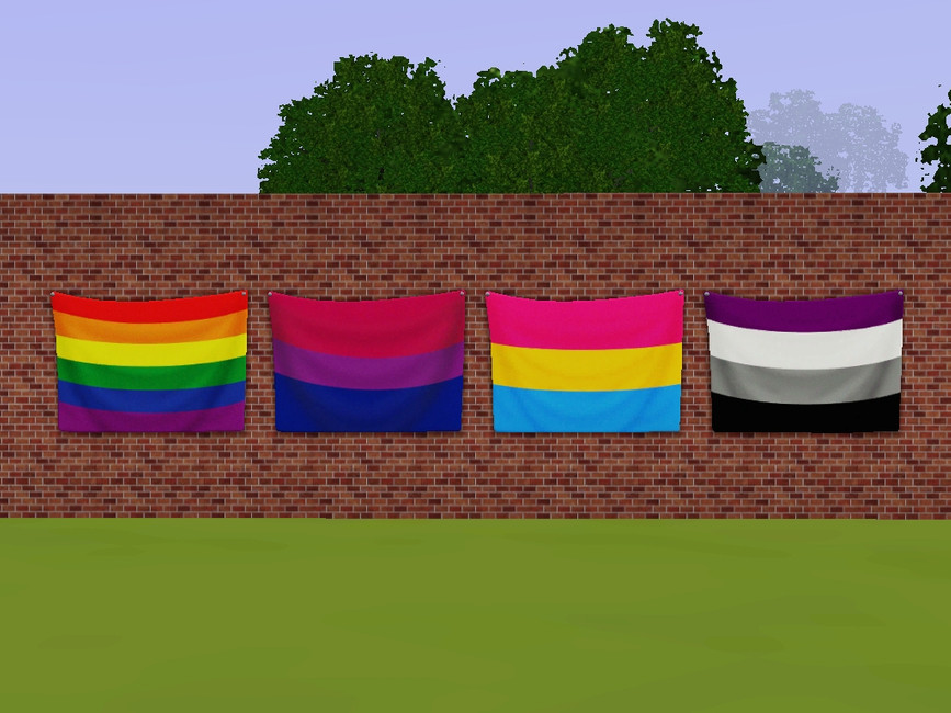 The Sims Resource - [Antlered] Pride Flags v1