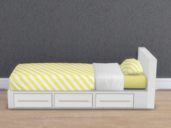 The Sims Resource | It Takes Two Single Bed