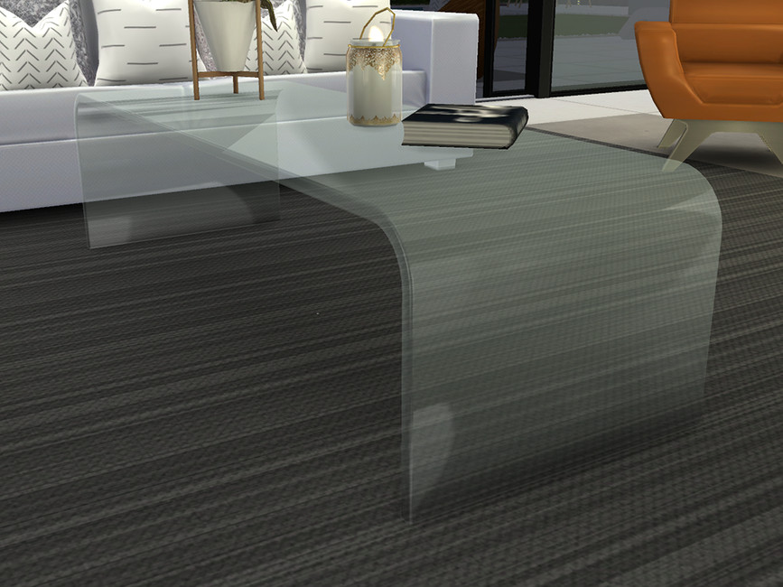 The Sims Resource - Modern Glass (Acrylic) Coffee Table