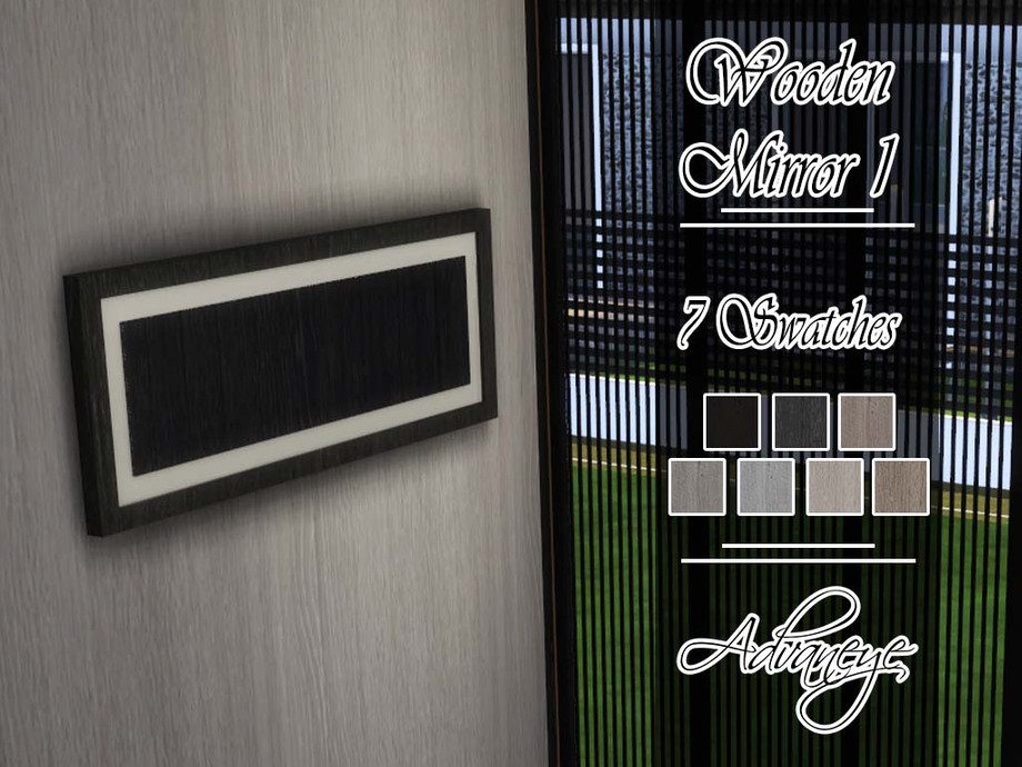 The Sims Resource | Wooden Mirror 1