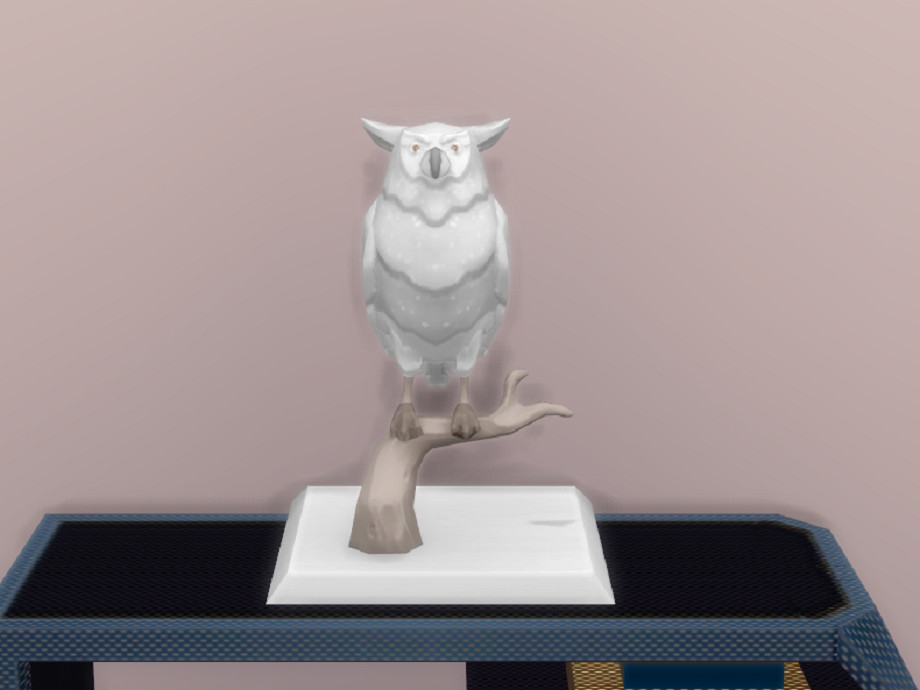 The Sims Resource | It's A Harry Potter Thing White Owl Sculpture