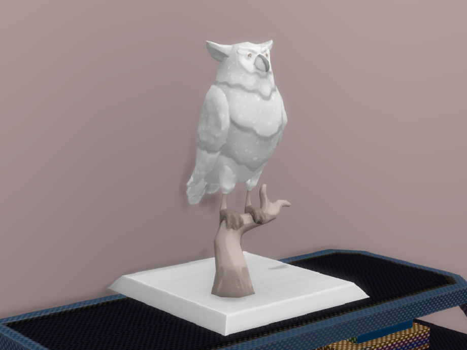 The Sims Resource | It's A Harry Potter Thing White Owl Sculpture