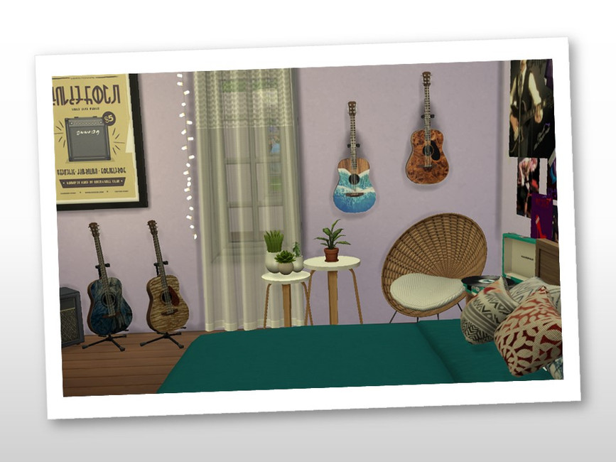 The Sims Resource - Acoustic Guitars Set