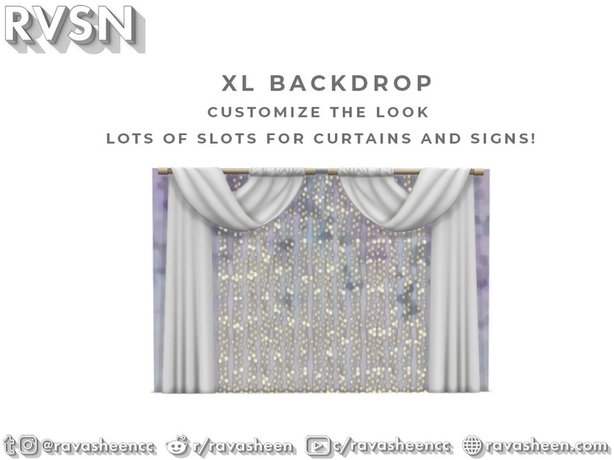 The Sims Resource - XL Wedding Photo Backdrop