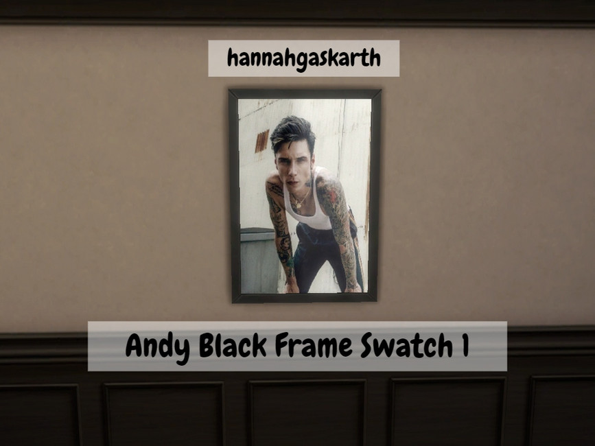 The Sims Resource - Andy Black Frames 2 [3 Swatches]