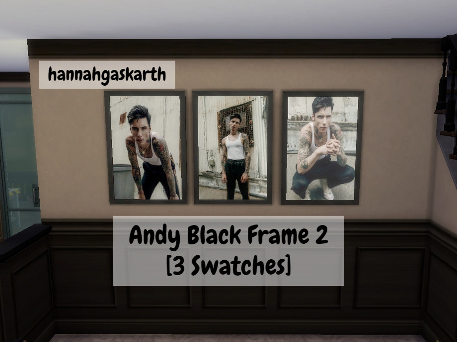 The Sims Resource | Andy Black Frames 2 [3 Swatches]