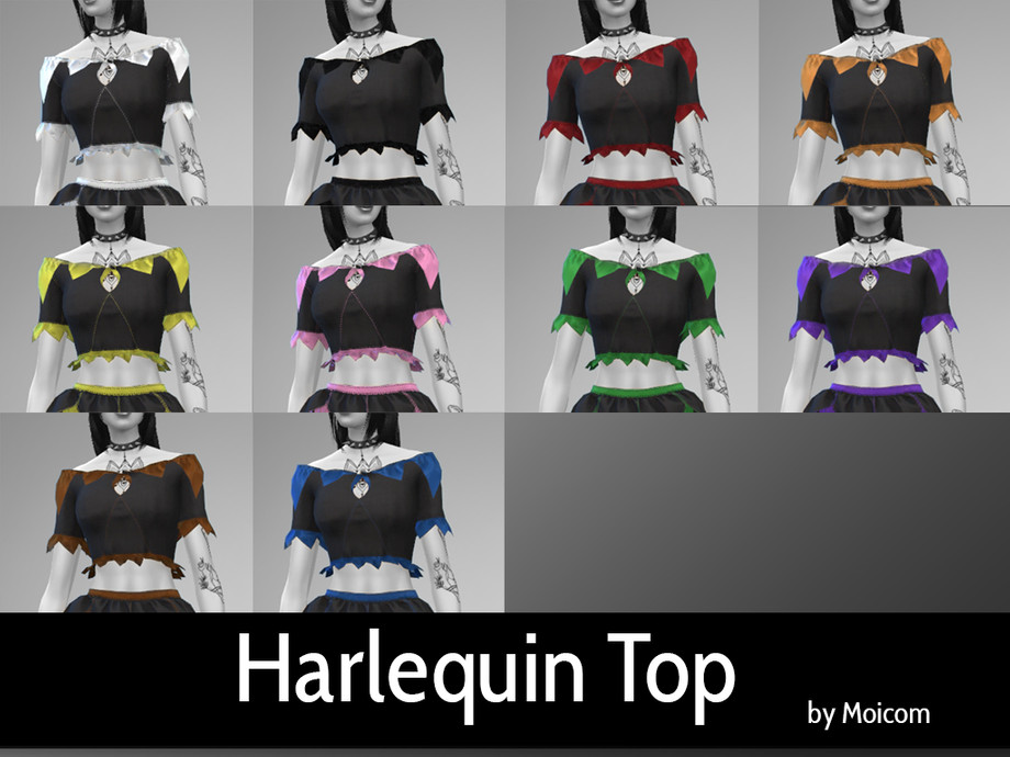 The Sims Resource | Harlequin Top