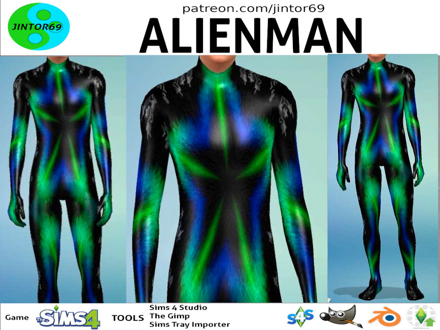 The Sims Resource - AlienMan for Sims 4