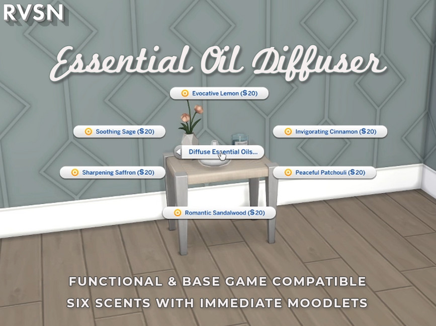 The Sims Resource - Scent To Be Oil Diffuser - Patreon Early Access Mod