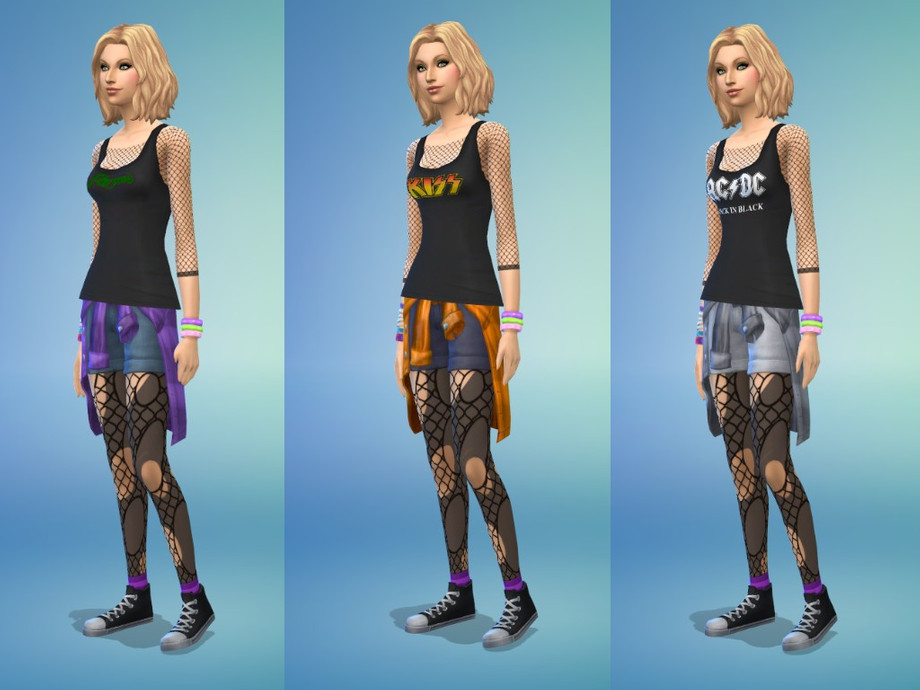 The Sims Resource | Fishnet Tee