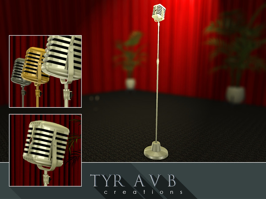 The Sims Resource - Vintage Microphone