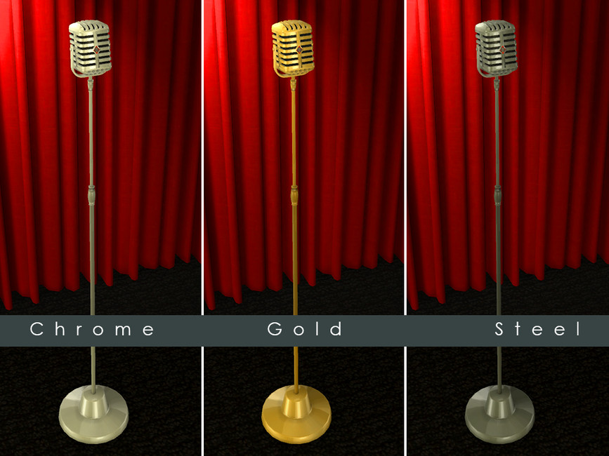 The Sims Resource - Vintage Microphone