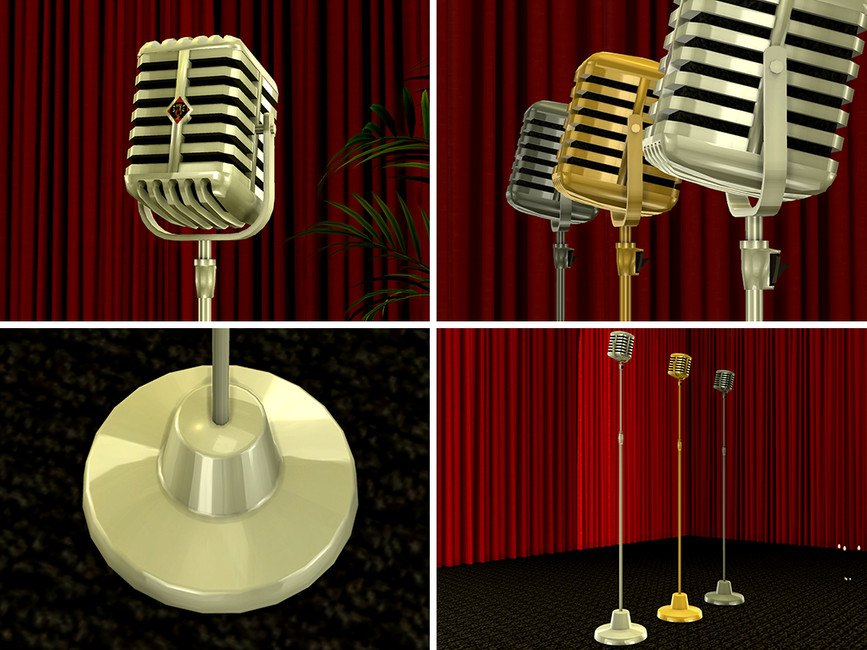 The Sims Resource - Vintage Microphone