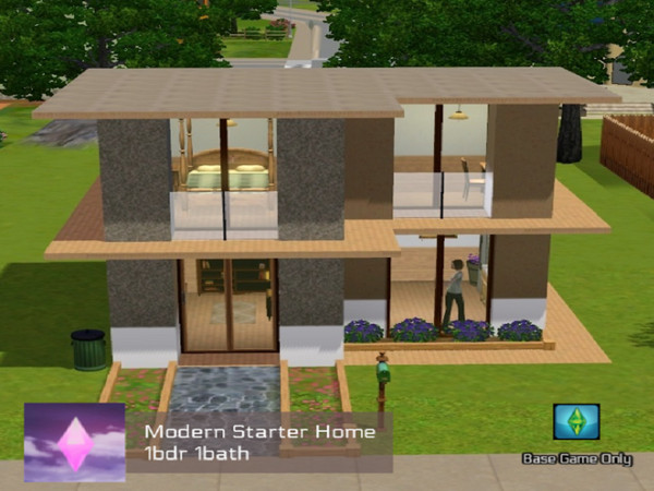 The Sims Resource | Modern Starter Home (basegame, no cc)