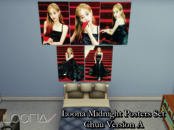 The Sims Resource | Loona 'Midnight' Posters (Version A) Set 5 ...