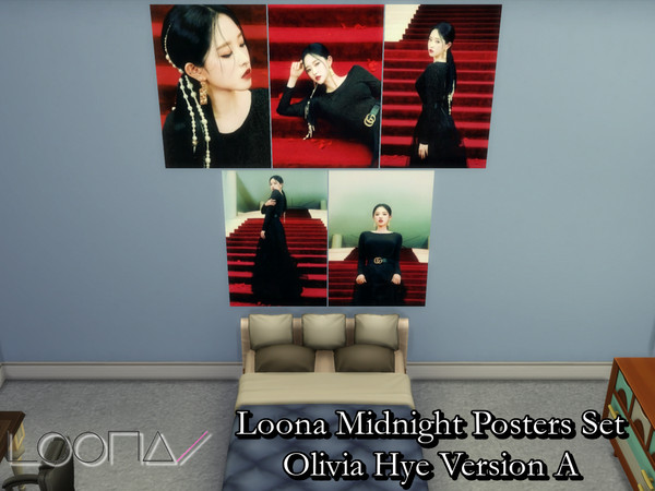 The Sims Resource | Loona 'Midnight' Posters (Version A) Set 10 ...