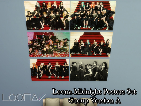 The Sims Resource | Loona Midnight Posters (VerA) Set 13 NEEDS MESH ...