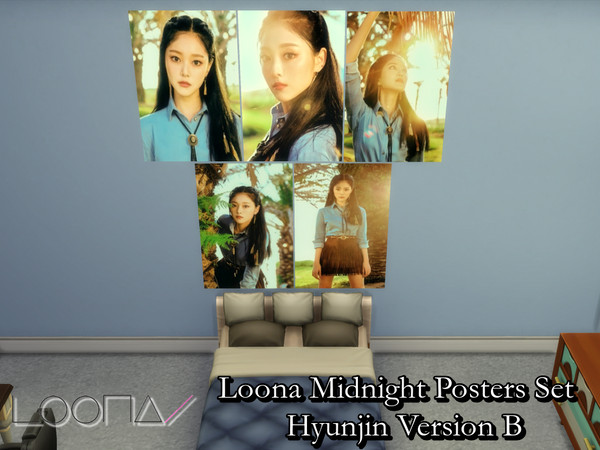The Sims Resource | Loona 'Midnight' Posters (Version B) Set 7 ...