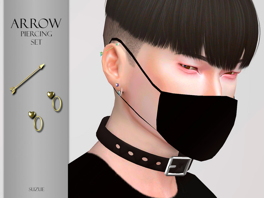 The Sims Resource - Arrow Piercings Set