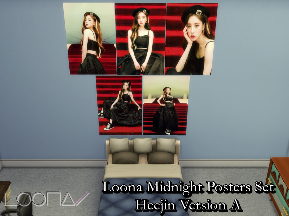 The Sims Resource | Loona 'Midnight' Posters (Version A) Set 6 ...