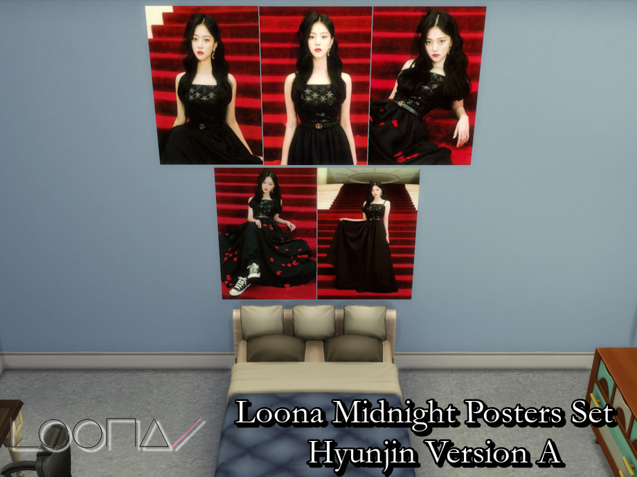 The Sims Resource | Loona 'Midnight' Posters (Version A) Set 7 ...