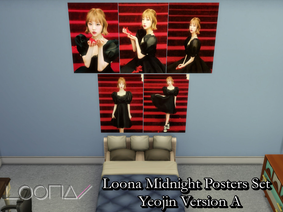 The Sims Resource | Loona 'Midnight' Posters (Version A) Set 11 ...