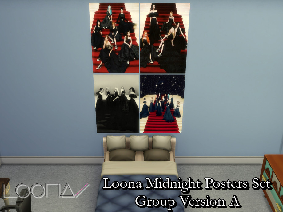 The Sims Resource | Loona 'Midnight' Posters (Version A) Set 12 ...