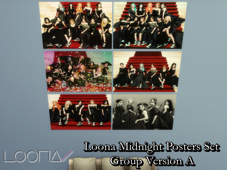 The Sims Resource | Loona Midnight Posters (VerA) Set 13 NEEDS MESH ...