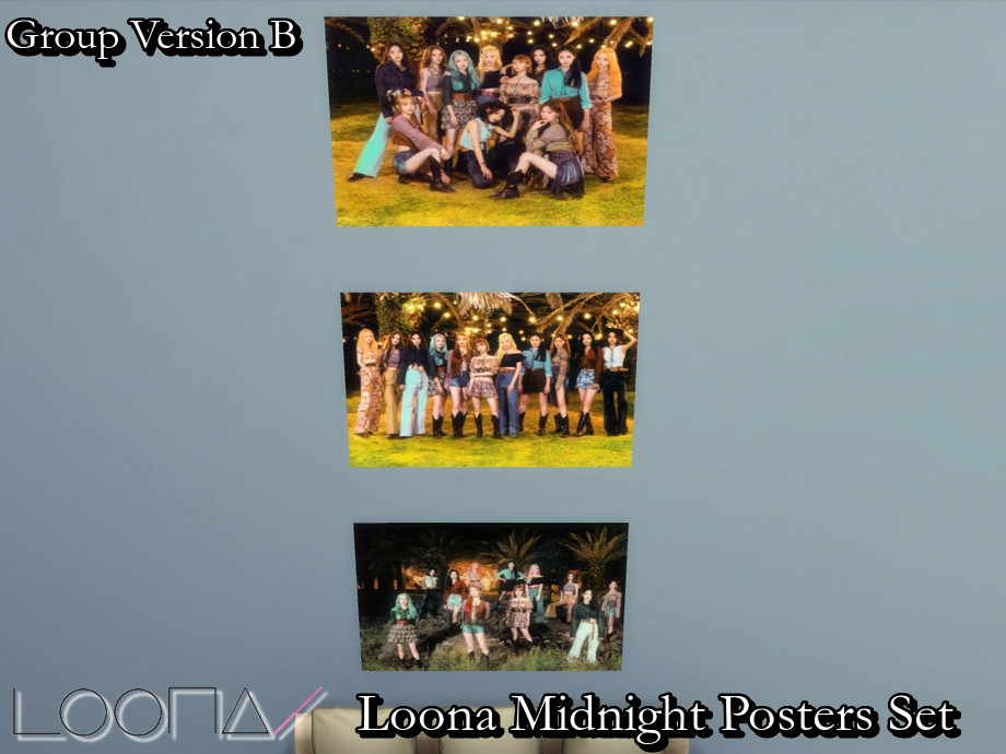 The Sims Resource | Loona Midnight Posters (VerB) Set 14 NEEDS MESH ...