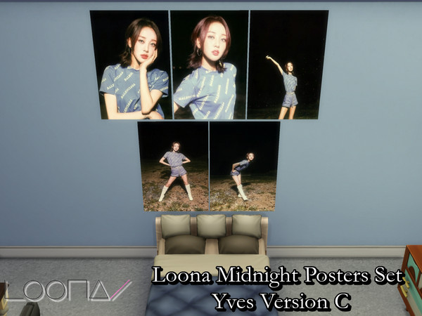 The Sims Resource | Loona 'Midnight' Posters (Version C) Set 2 ...