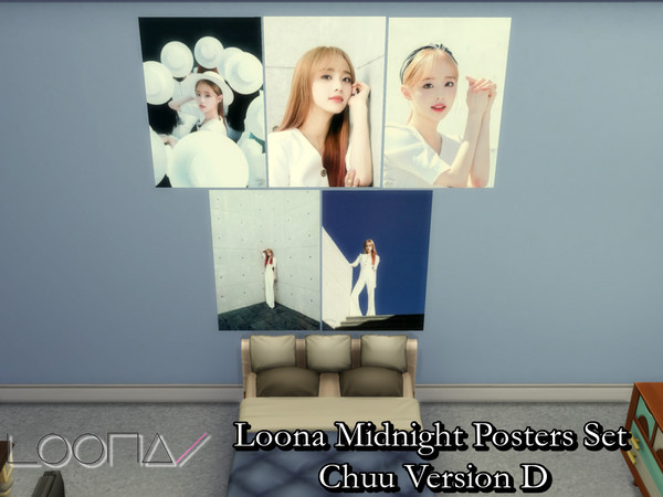 The Sims Resource | Loona 'Midnight' Posters (Version D) Set 5 ...