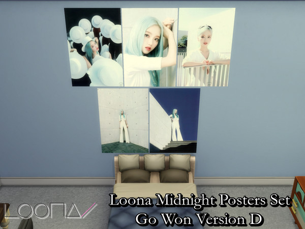 The Sims Resource | Loona 'Midnight' Posters (Version D) Set 8 ...