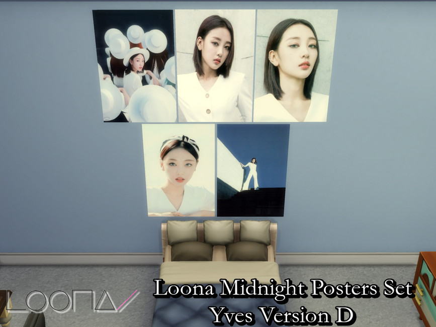 The Sims Resource - Loona 'Midnight' Posters (Version D) Set 2 ...