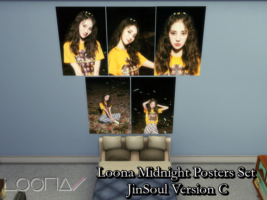 The Sims Resource | Loona 'Midnight' Posters (Version C) Set 3 ...