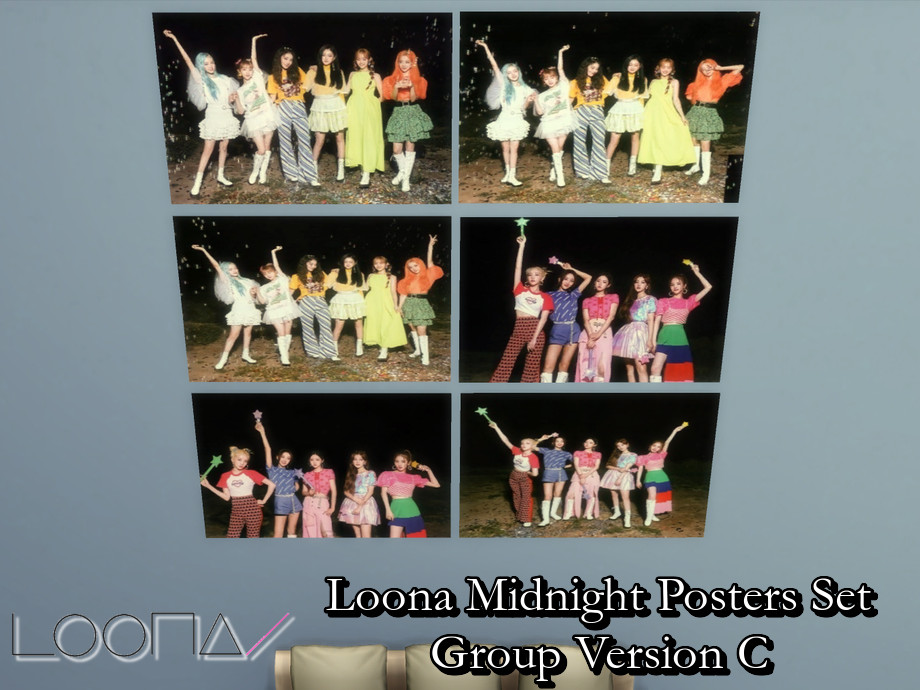 The Sims Resource | Loona Midnight Posters (VerC) Set 12 NEEDS MESH ...