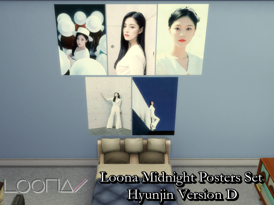 The Sims Resource | Loona 'Midnight' Posters (Version D) Set 7 ...