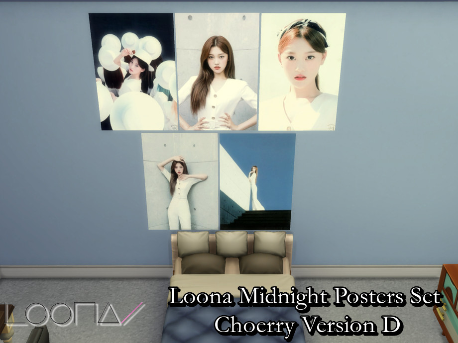 The Sims Resource | Loona 'Midnight' Posters (Version D) Set 9 ...