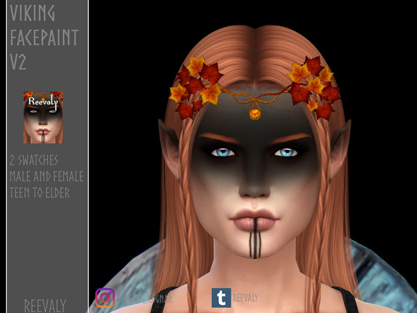 The Sims Resource | Viking Facepaint V2