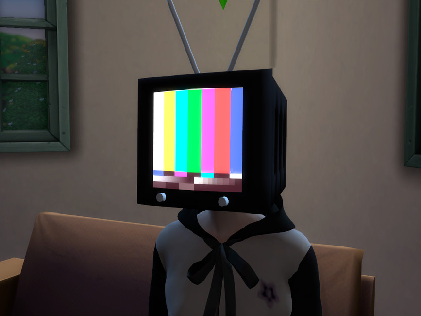 The Sims Resource - NoSignal TV Head