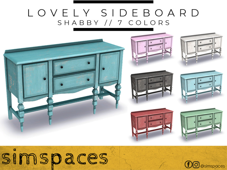 The Sims Resource - Lovely Sideboard - shabby