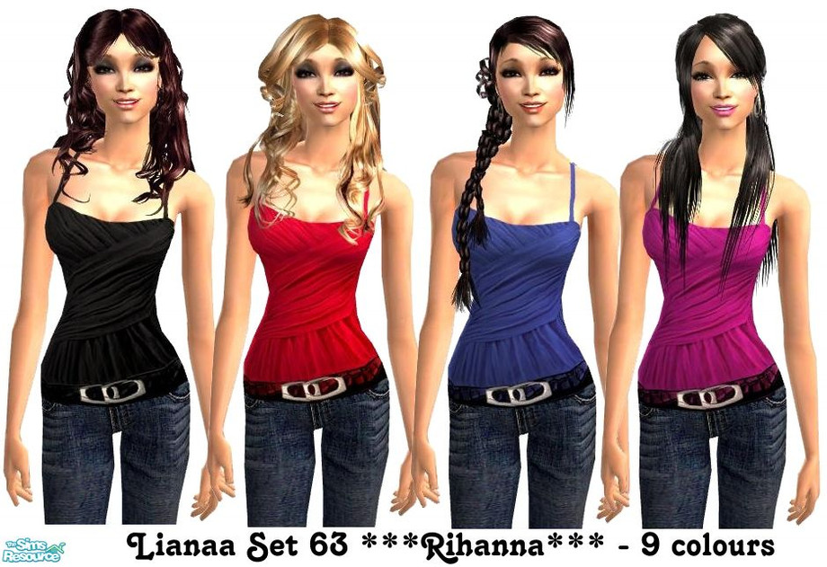 The Sims Resource | Set 63 Rihanna