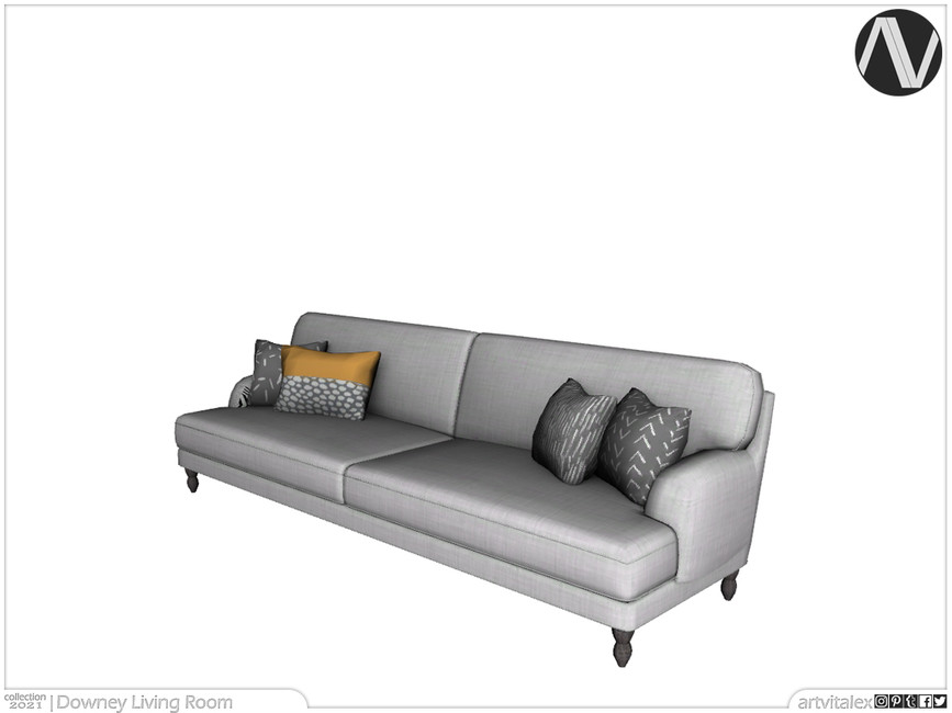 The Sims Resource - Downey Seat Triple