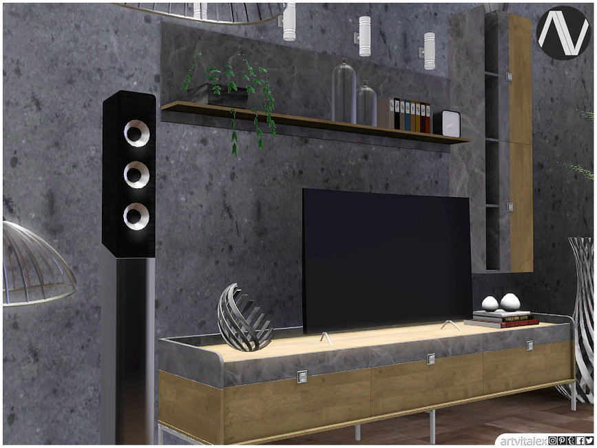 The Sims Resource - Florence Living Room TV Units